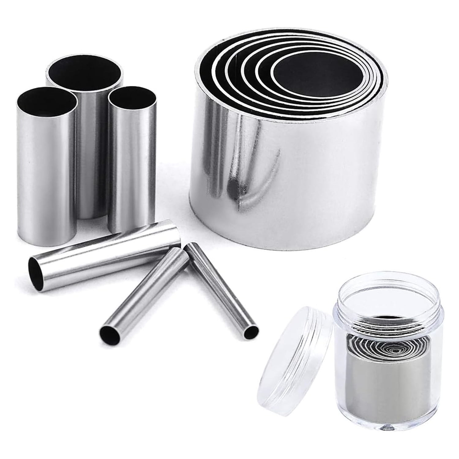 Polymer Clay Cutter Hole Hollow Punch Set Stainless Steel Round Circle ...