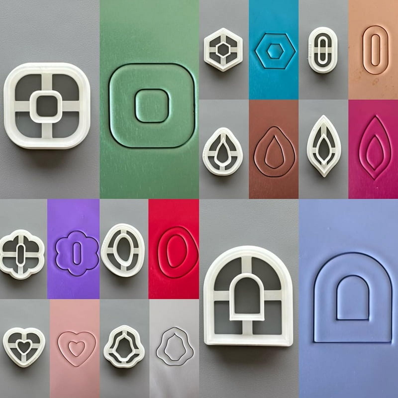 Polymer Clay Cutters - 10 Pcs Boho Polymer Clay Cutters,Geometric Clay ...