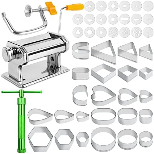 Polymer Clay Roller Set - Clay Press Machine with Clay Extruder Tool ...
