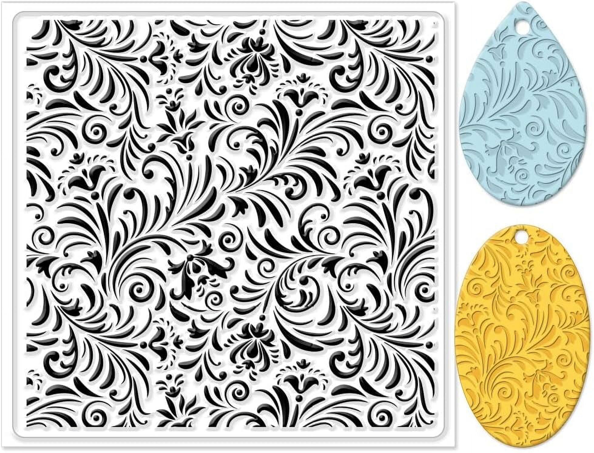 Polymer Clay Texture Sheets Fujiman Background Silicone Texture Stamp ...