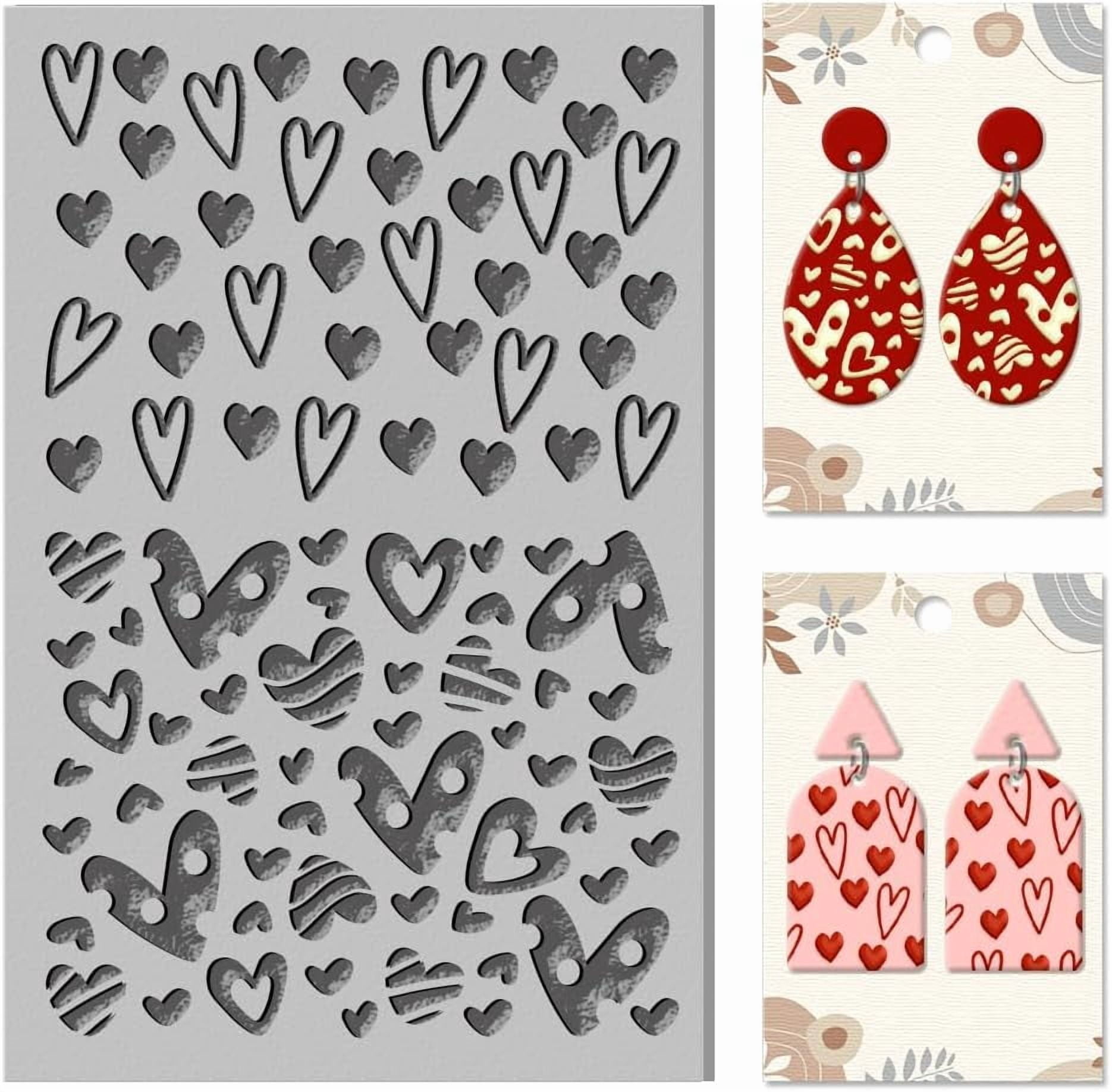 Polymer Clay Texture Sheets Graffiti Love Texture Mat Rubber Clay ...