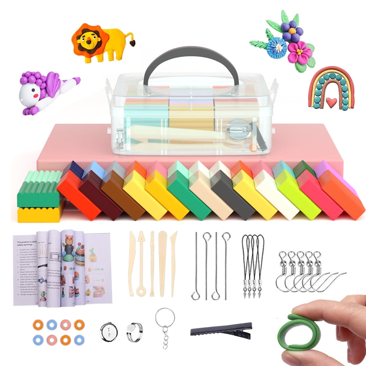 Polymer Modeling Clay for Kids DIY Starter Kits, Oven Baked Model Clay ...