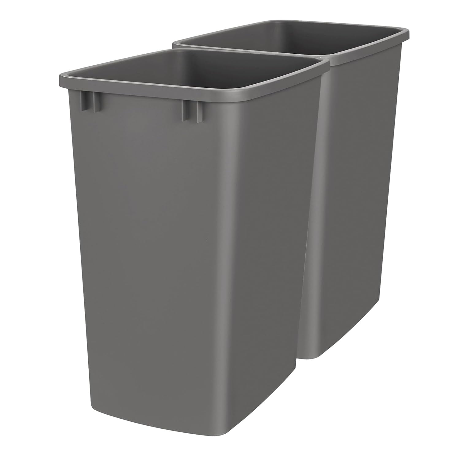 Polymer Replacement 35 Quart Trash Bin Recycle Waste Garbage Container ...