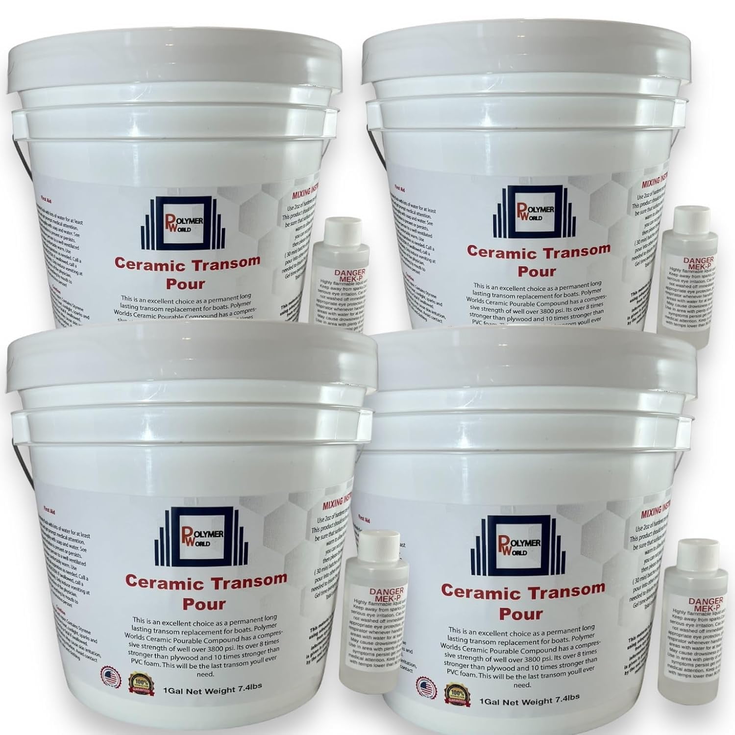 Polymer World: 4 Gallons Ceramic Pourable Compound for Bonding ...