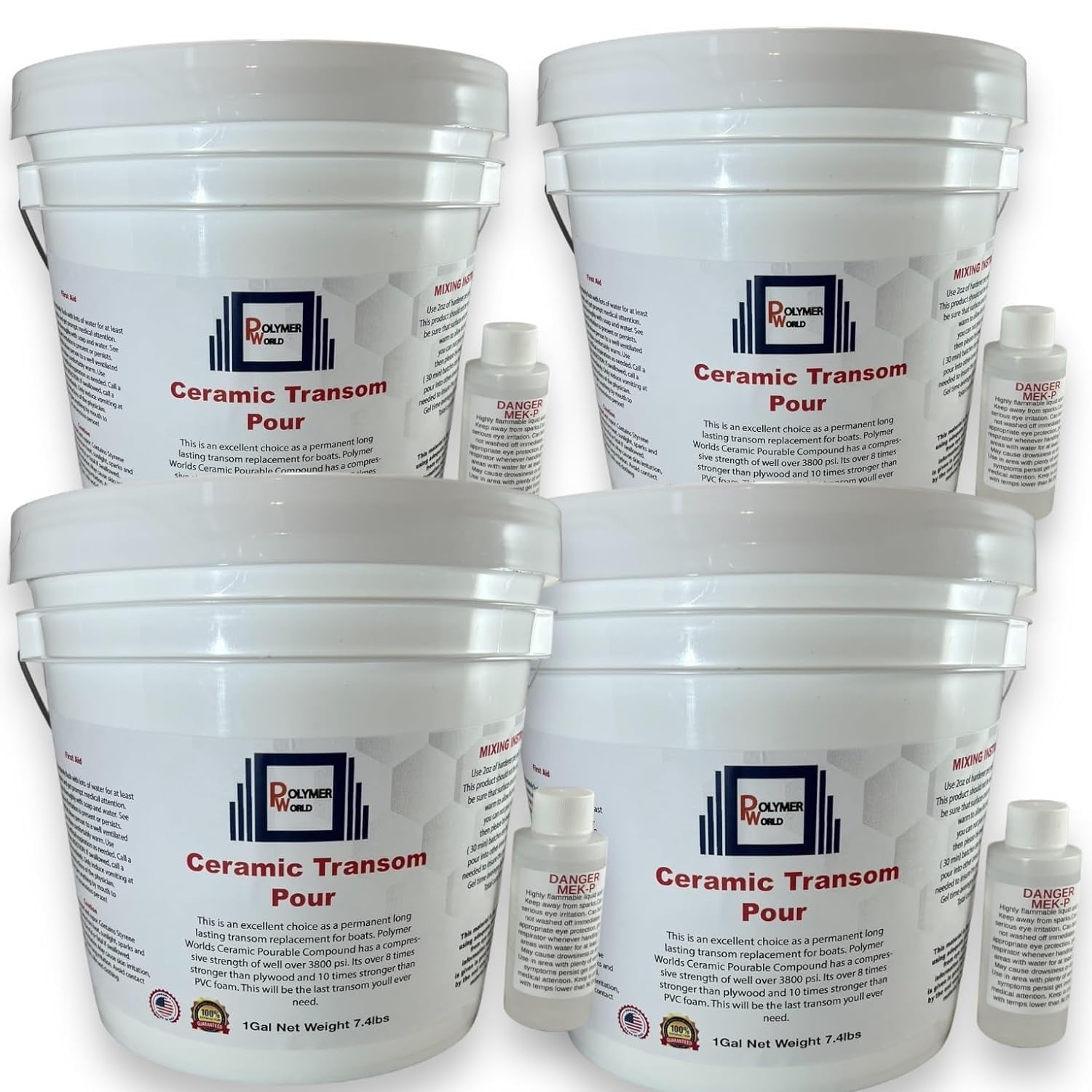 Polymer World: 4 Gallons Ceramic Pourable Compound for Bonding ...
