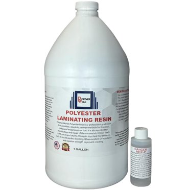 Fiberlam Plus 1G Premium Grade Polyester Resin with MEKP for Boats, RV ...