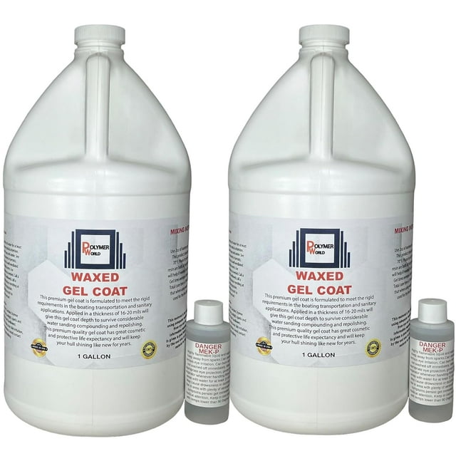 Polymer World White Gelcoat with Wax, 2 Gallon - Walmart.com