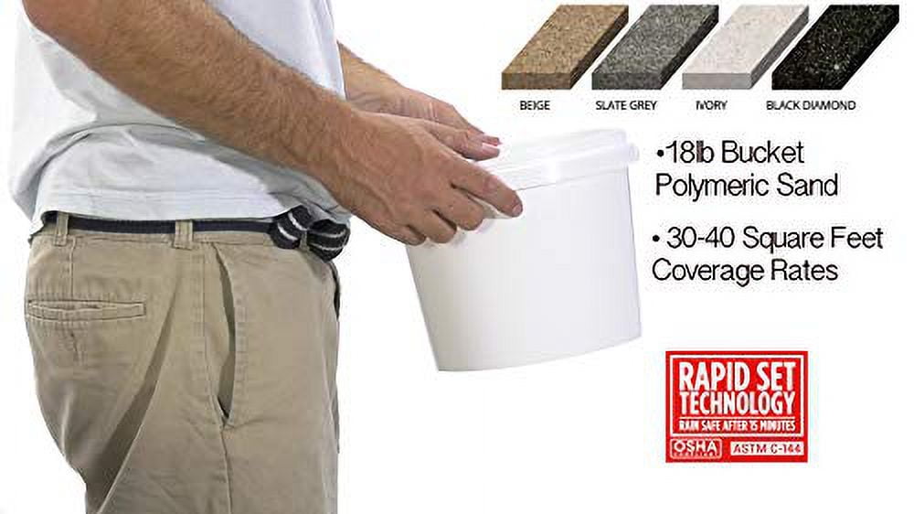 Polymeric Sand - Black 18lbs Joint Stabilizing Sand for Pavers ...