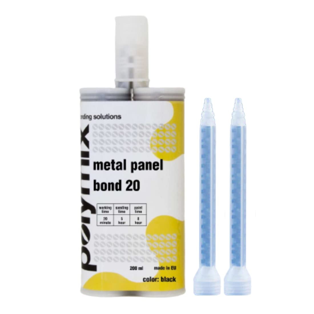 Polymix Panel Bond 20 Adhesive 200ml Cartridge & Two Application Mixing ...