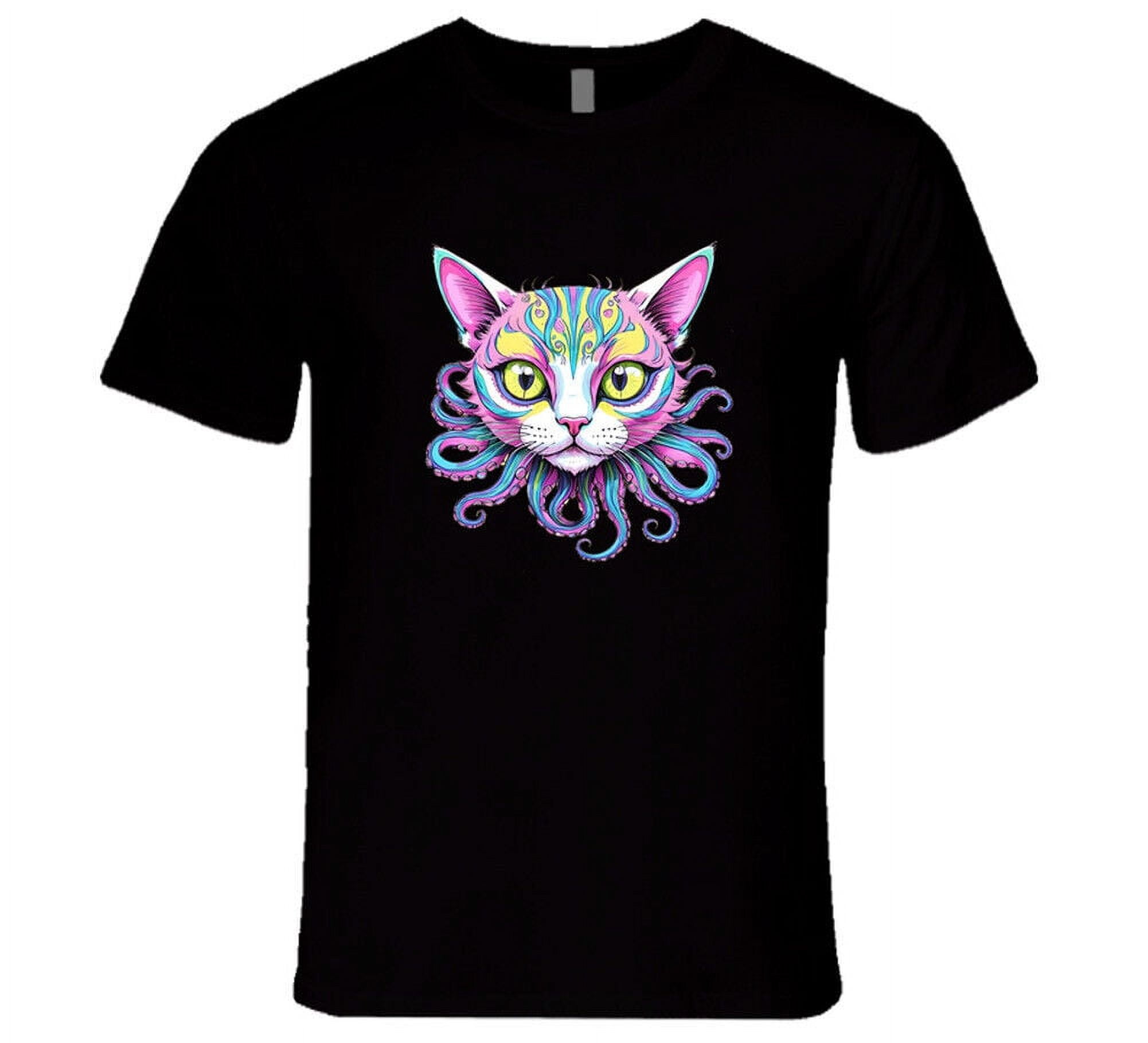 Polymorph Psychedelic Cat Octopus Hybrid Art Vibrant Pop Surrealism ...