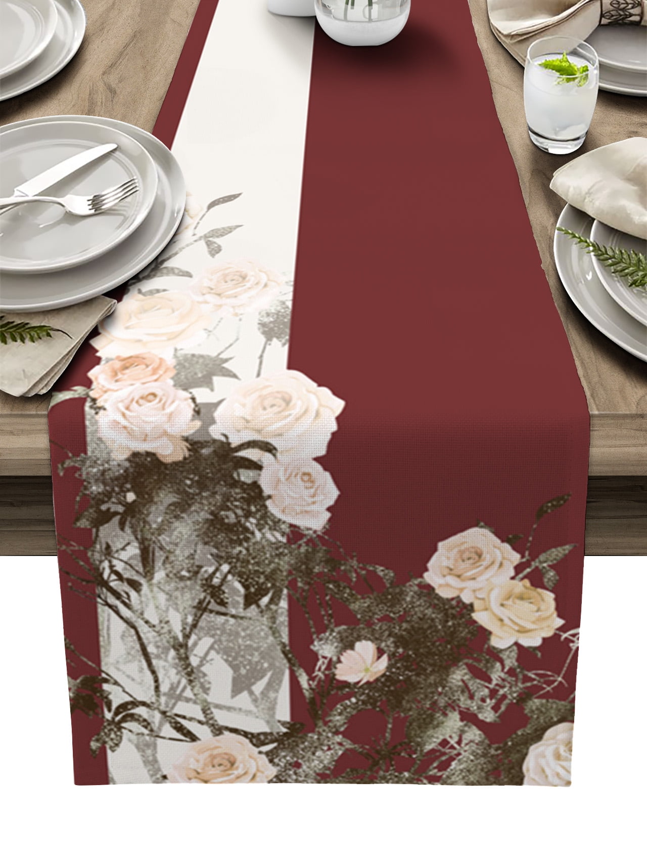 Polynesian Ethnic Texture Table Runner Home Wedding Table Flag Mat ...