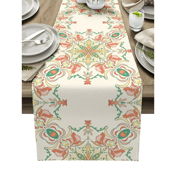 Polynesian Ethnic Texture Table Runner Home Wedding Table Flag Mat ...