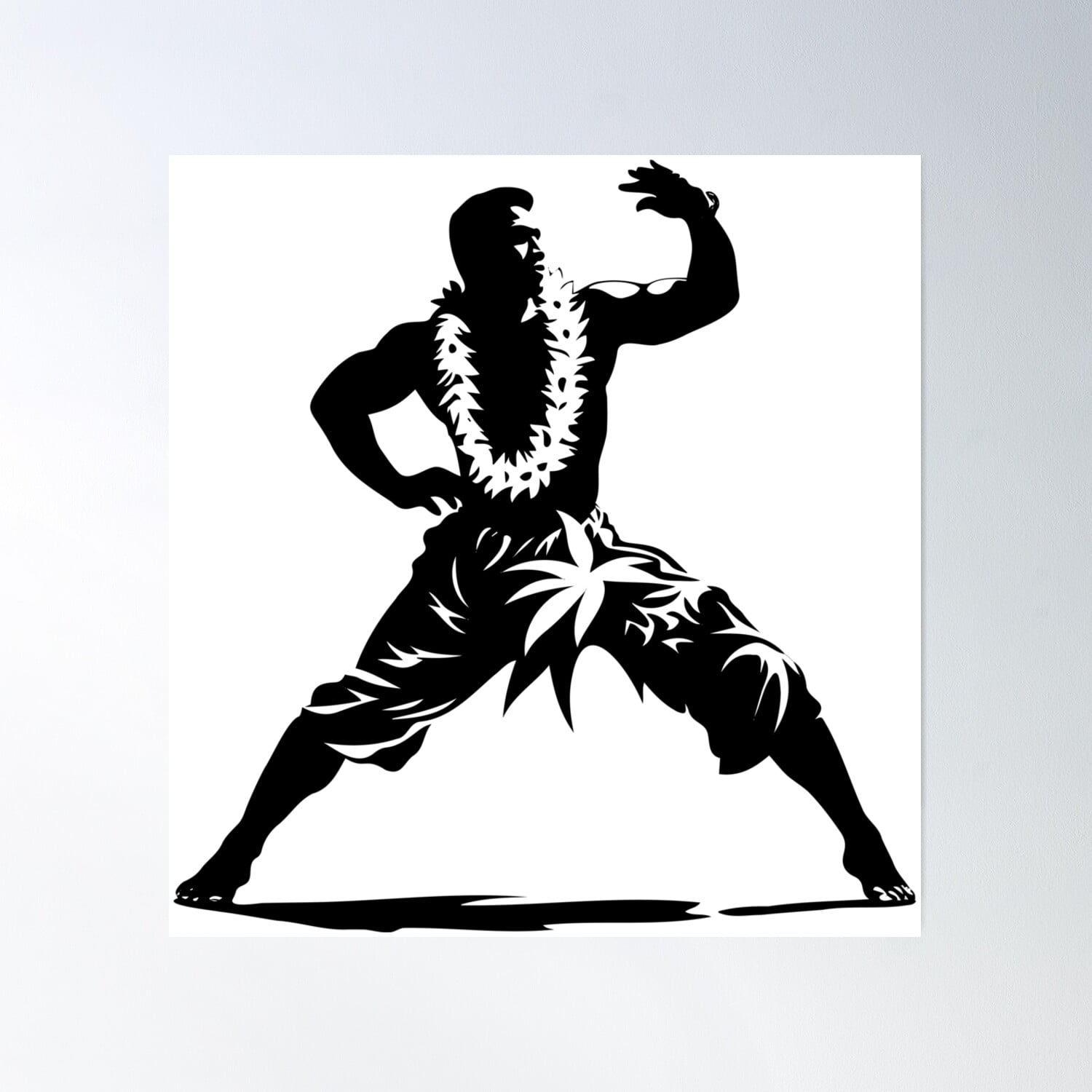 Polynesian Hawaiian Hula Male Dance Samoan Native Maori Poster Wall Art ...