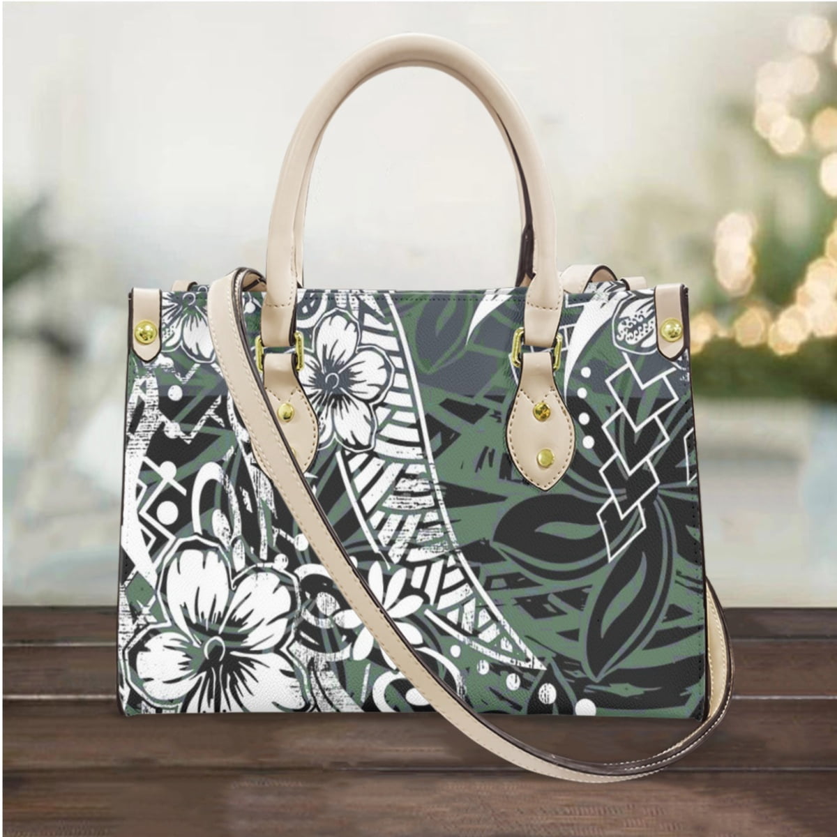 Polynesian Hibiscus Flower Brand Design Women Cross Body Bags Top ...