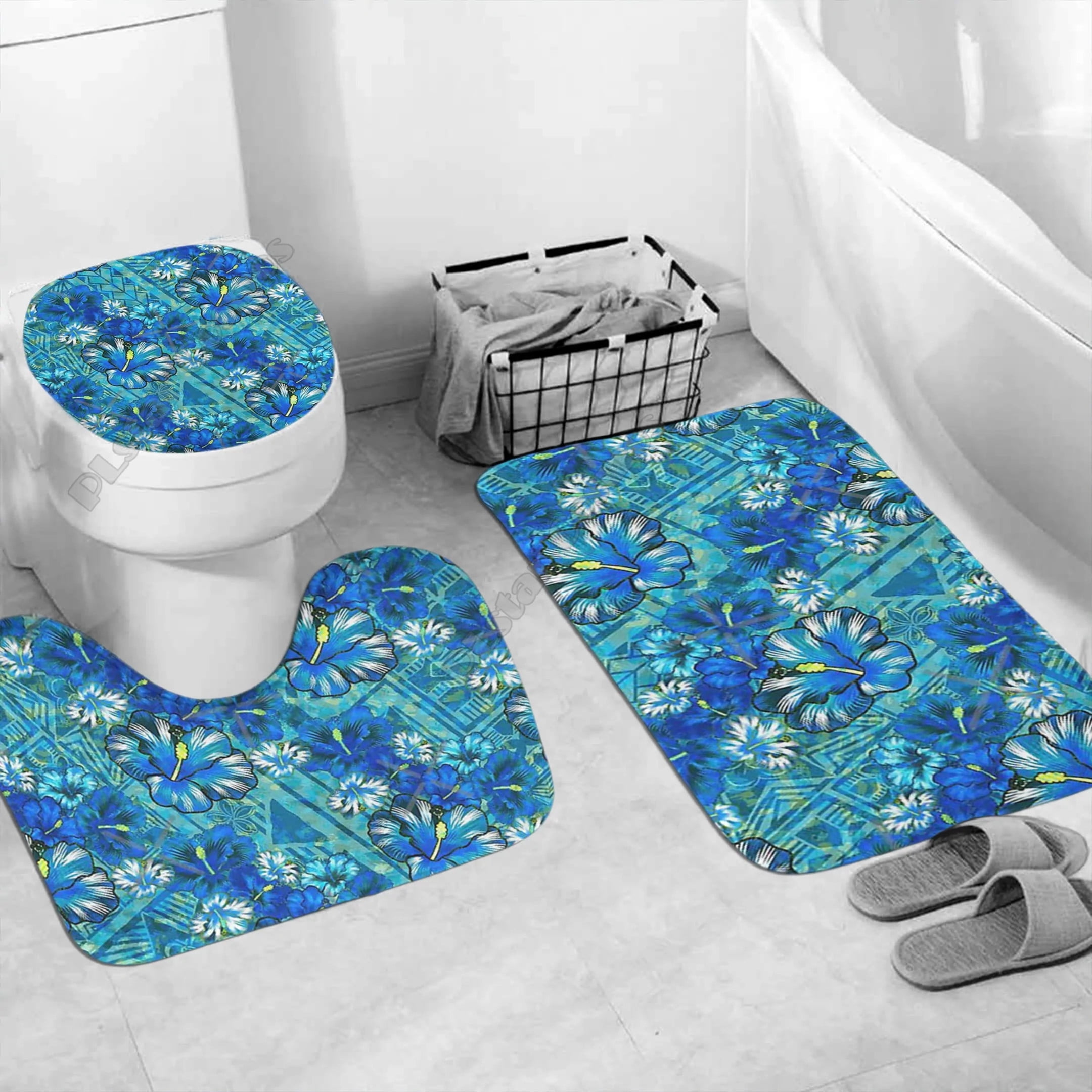 Polynesian Home Set Polynesian Jungle Watercolor Splendor Bathroom Set ...