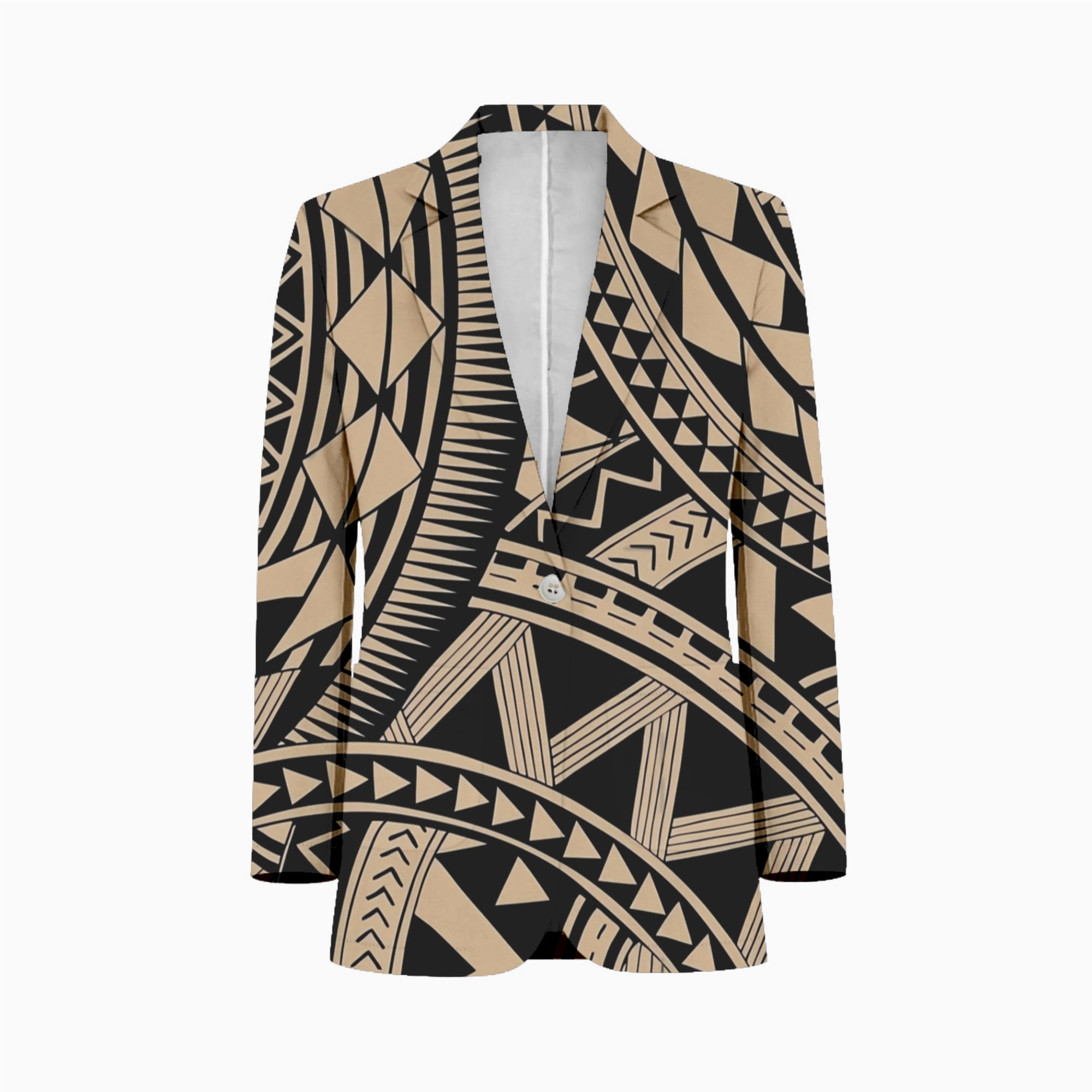Polynesian samoan tattoo black tan design Mens Suits Shawl Collar Slim ...