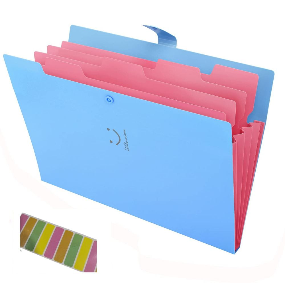 Polypropylene File Folder, Expandable, Fits A4 & Letter, 5 Pockets ...