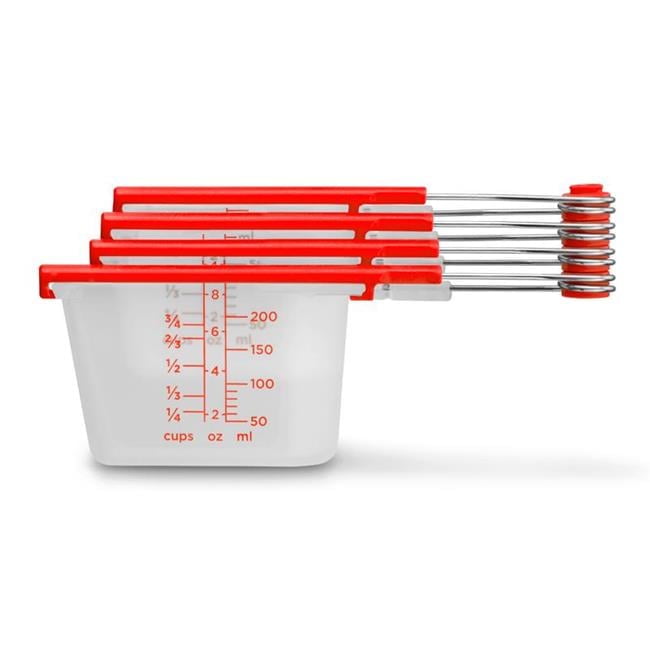 Polypropylene Measuring Cup, Clear & Red - Walmart.com