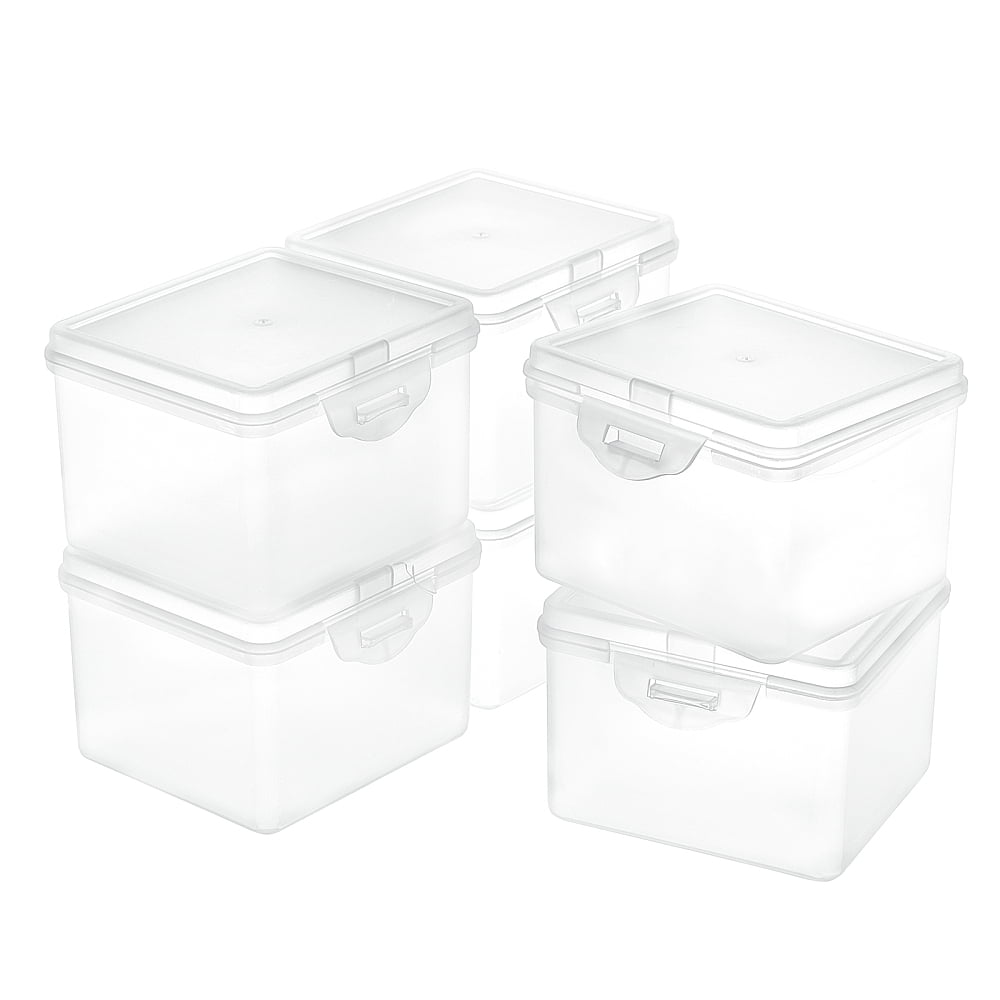 Polypropylene(PP) Plastic Boxes Bead Storage Containers with Hinged Lid ...