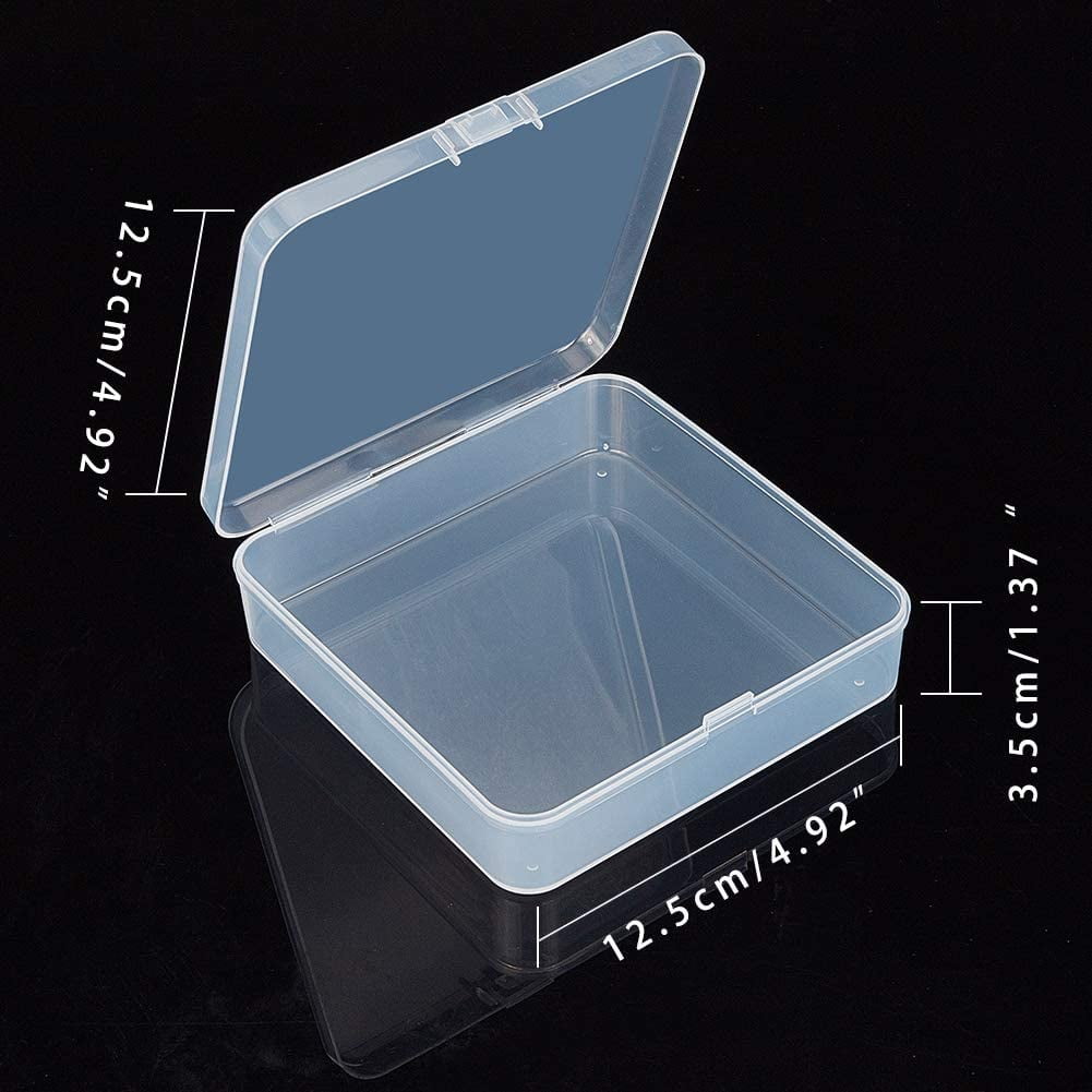 Polypropylene(PP) Plastic boxes Bead Storage Containers with Hinged Lid ...