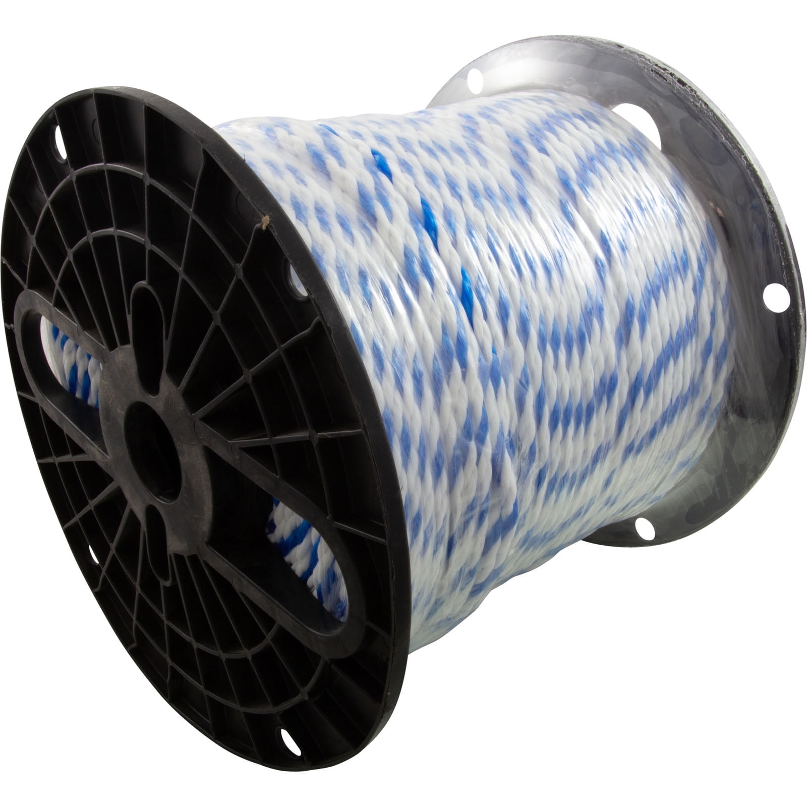 Polypropylene Rope, 1/4"dia, 2 White 1 Blue Strand, 600ft - Walmart.com