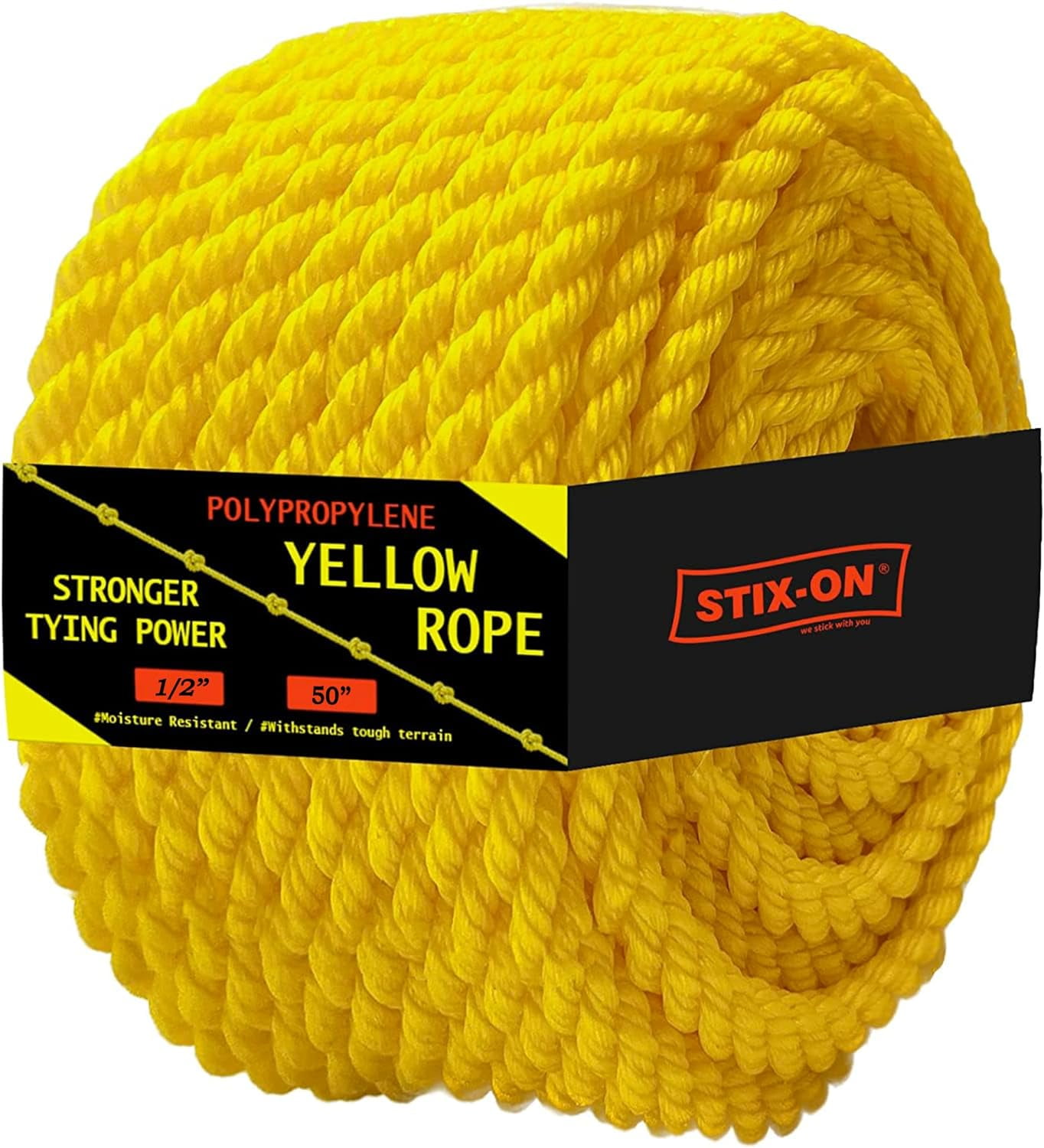 Polypropylene Rope 50Ft – 1/2 Inch Twisted Nautical Rope – Oil ...