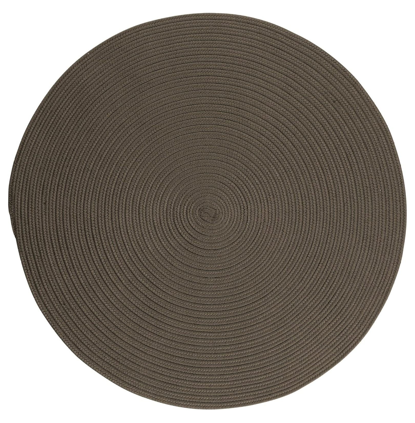 Polypropylene Round Rug 12x12 Gray Colorful Outdoor Rug Damp Space Usage Made in USA Handcrafted ...