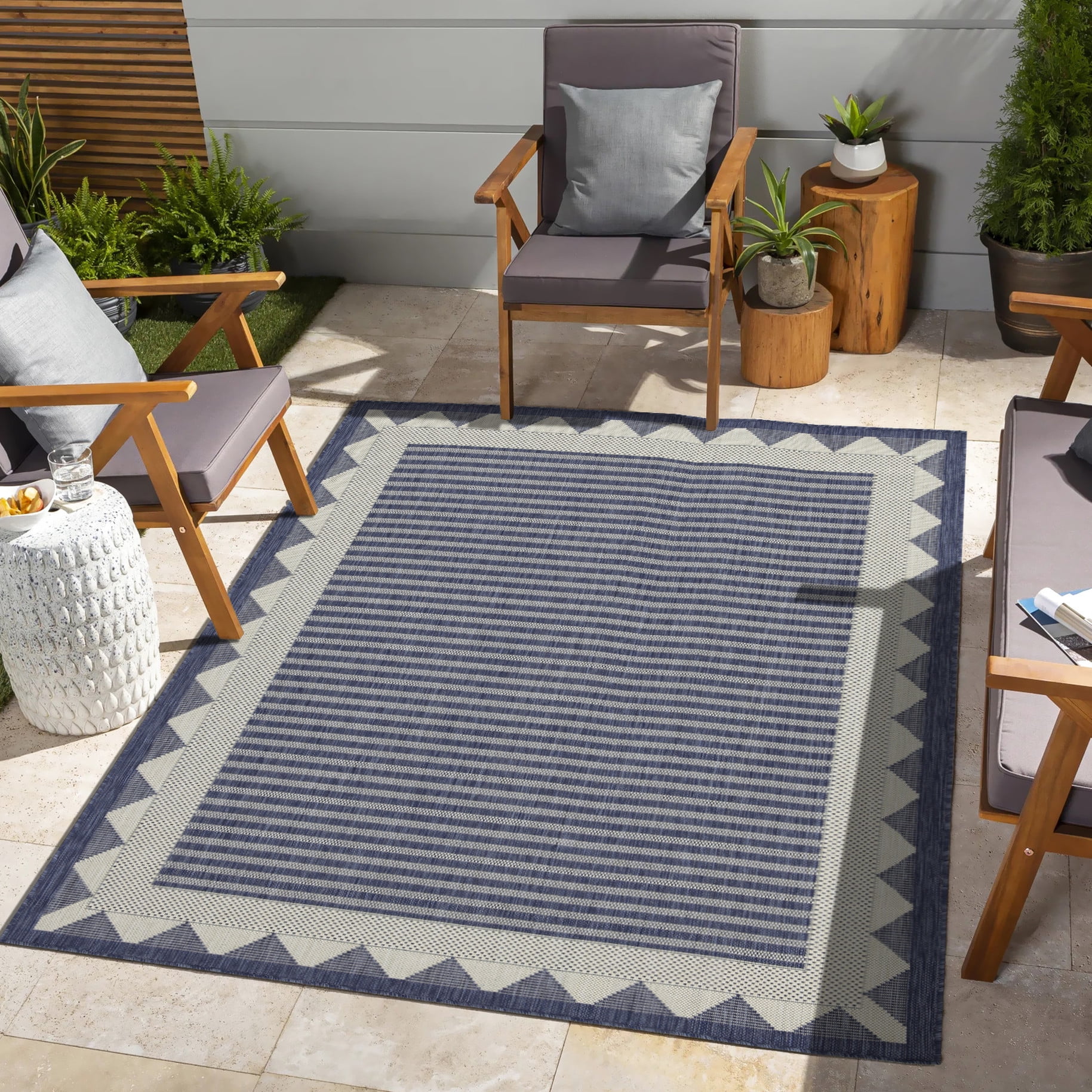 Polypropylene Rug - Elegant Appearance - Indoor Office/Outdoor Poolside ...