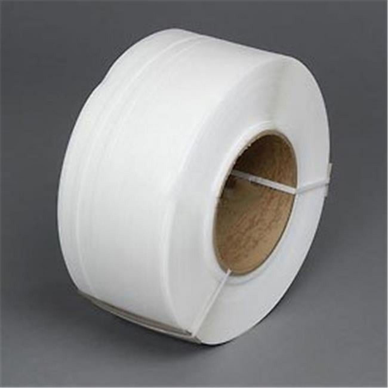 Polypropylene Strapping, 0.25 in. x 0.024 in. x 18,000 ft. - White, 8 x ...