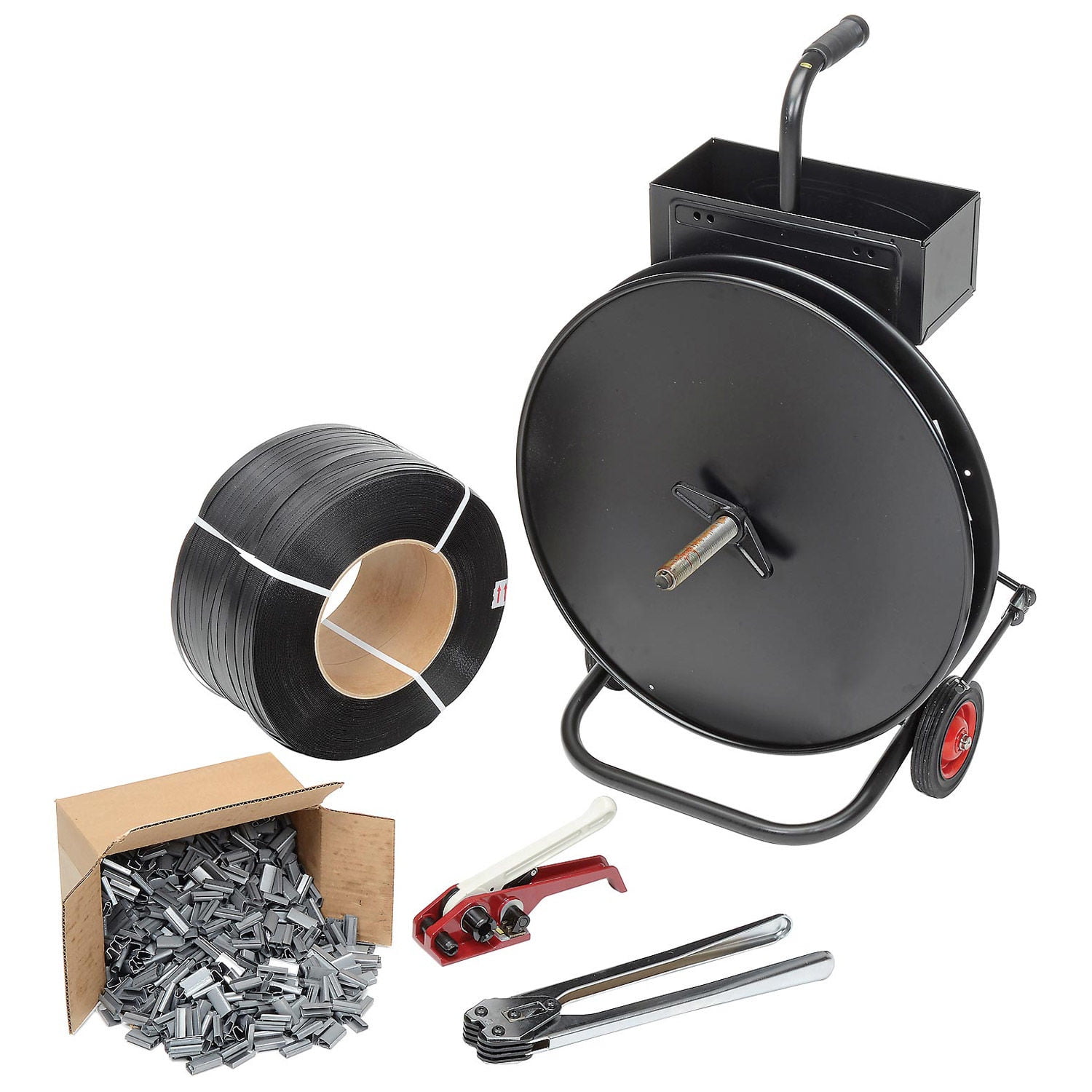 Polypropylene Strapping Kit - 1/2" x 9000' Strapping, Cart, Seals ...