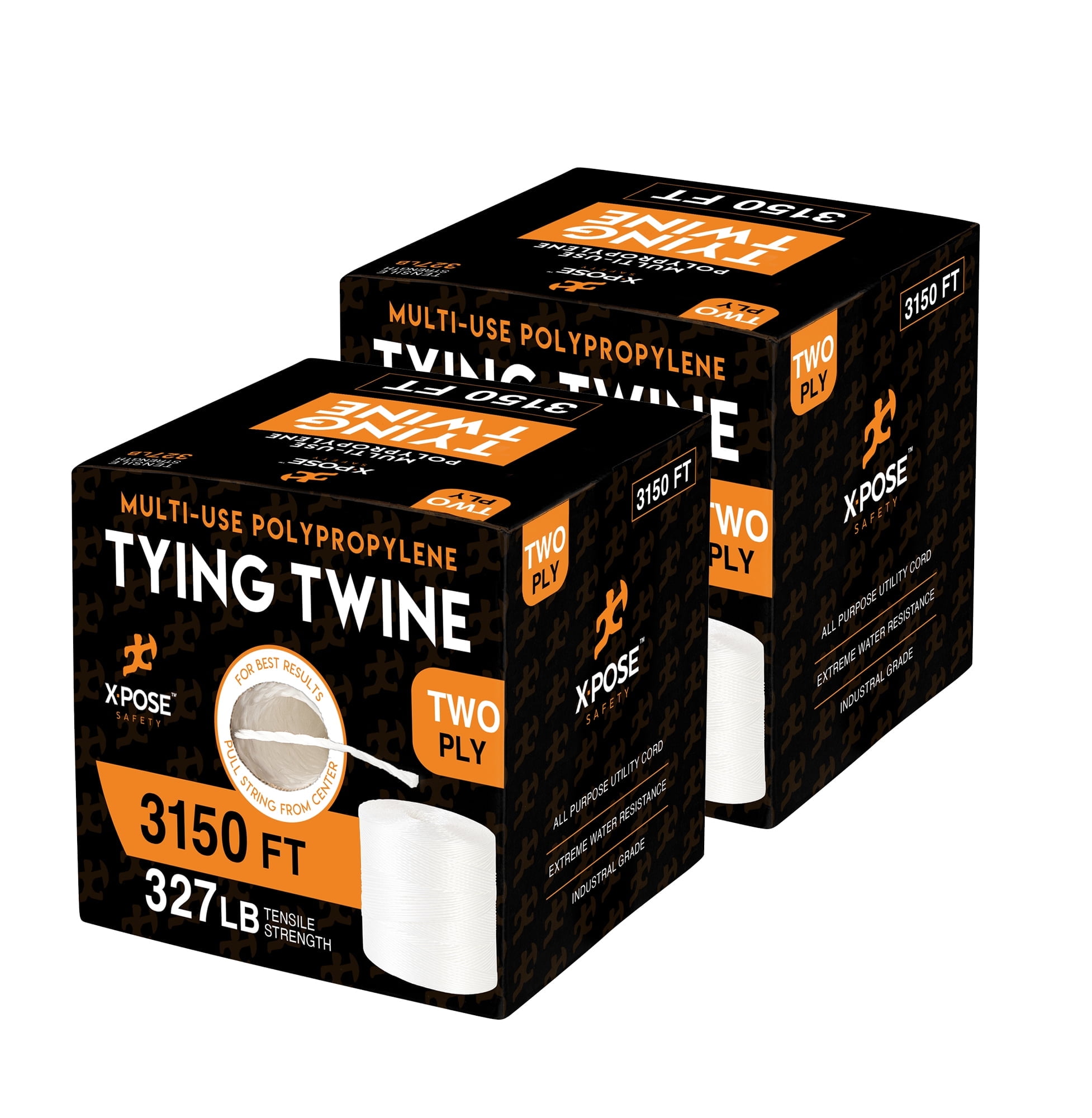 Polypropylene Tying Twine - 2 Ply White Plastic Poly Twine String 3150 ...