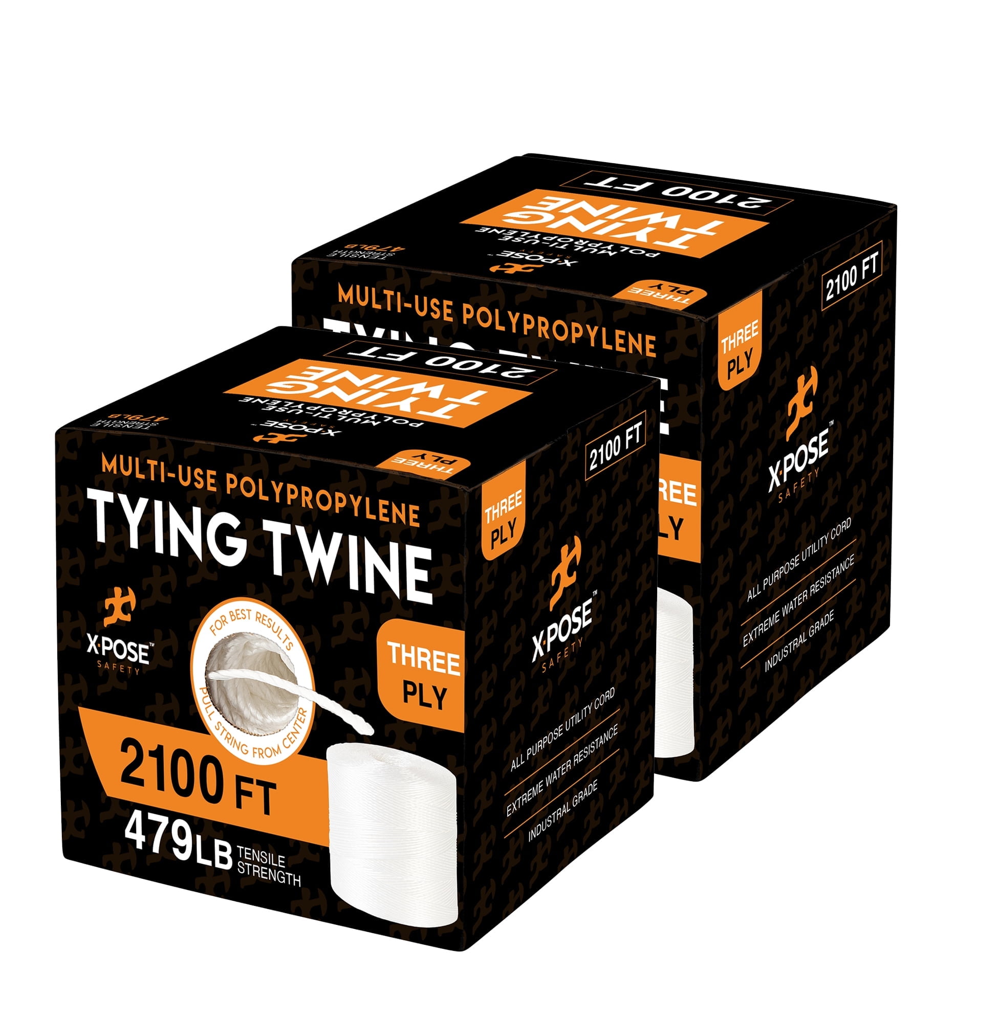 Polypropylene Tying Twine - 3 Ply White Plastic Poly Twine String 2100 ...