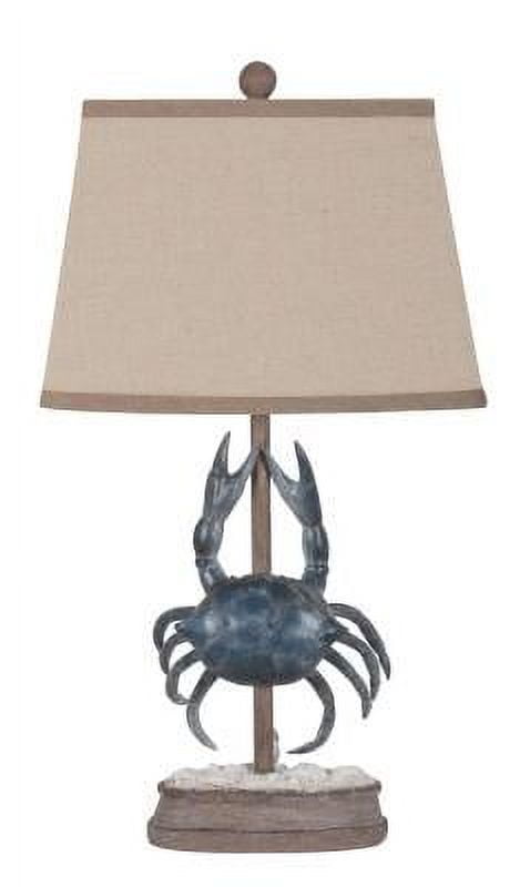Cooper Ridge Polyresin 31" Table Lamp with Linen Shade, Navy Blue (Set ...