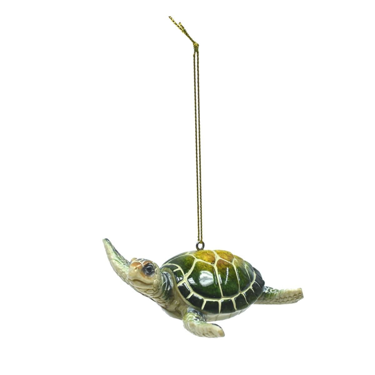 Polyresin Sea Turtle Tortoise Christmas Tree Ornament Nautical Holiday ...