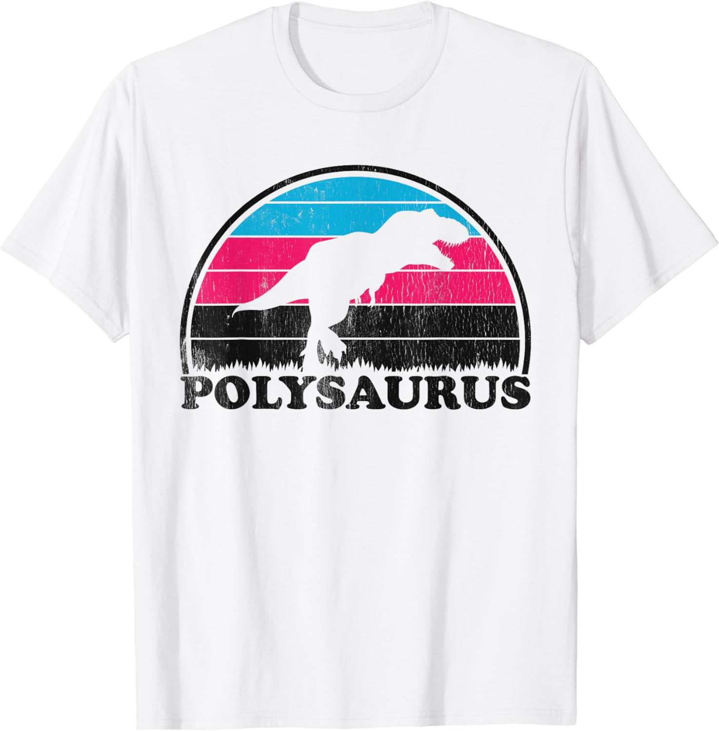 Polysaurus - Polyamory Flag Colors - Polyamorous T-Shirt - Walmart.com