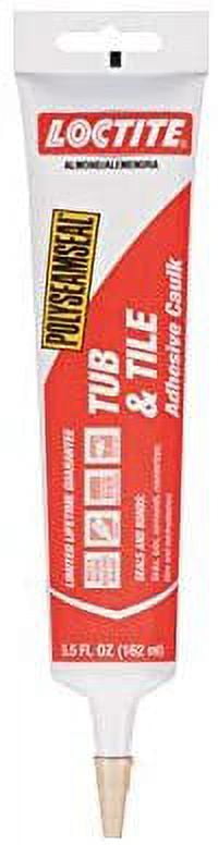 Polyseamseal Tub And Tile Caulk Almond Paintable 6 Oz 1/4 " X 1/4 ...