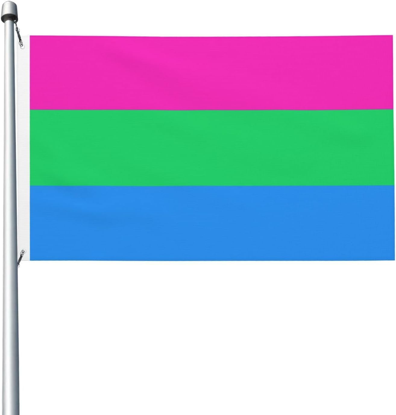 Polysexual pride flag LGBTQ 3x5 Double Sided Flag Fade Resistant Banner ...