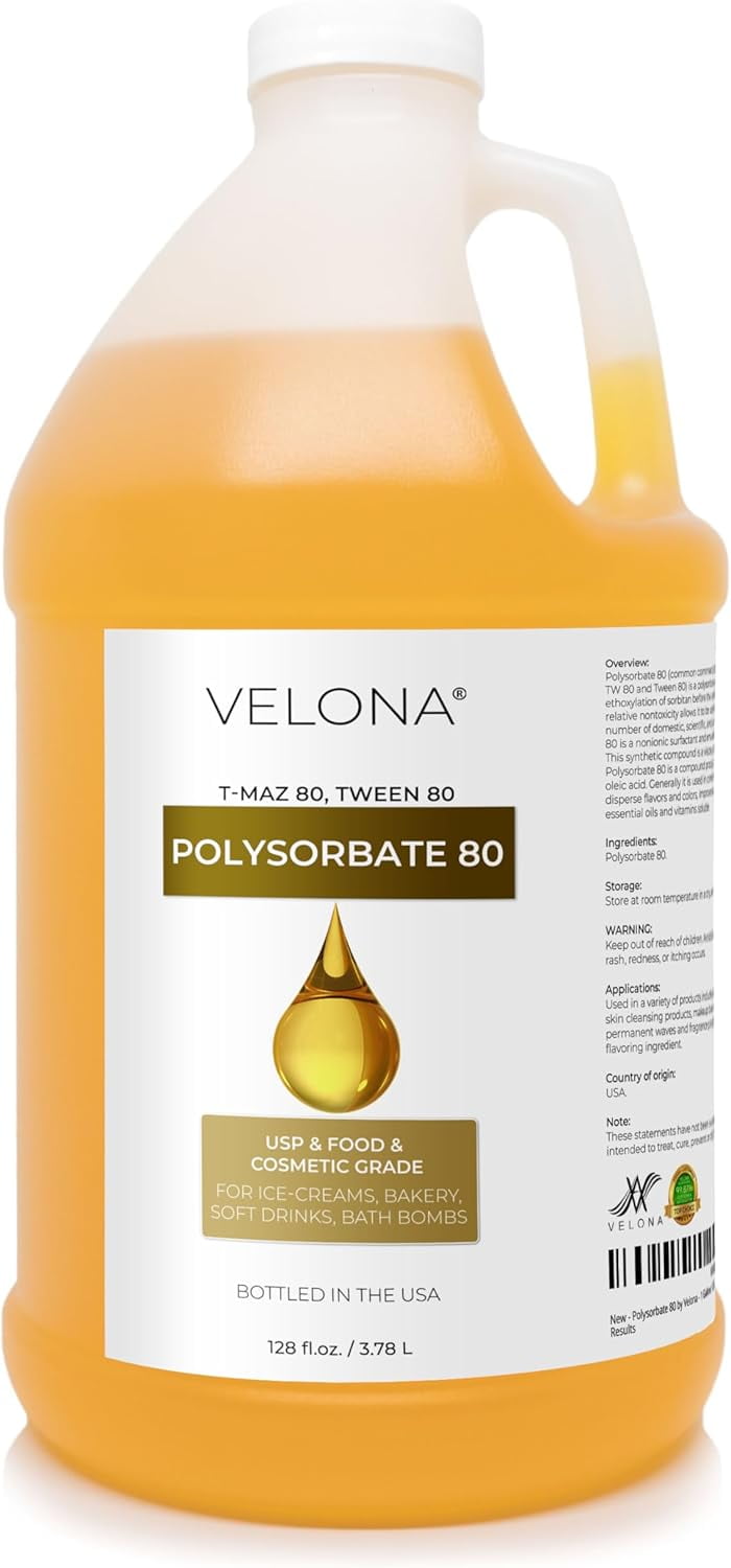 Polysorbate 80 by - 1 Gallon / 128 Fl Oz | Solubilizer, Food & Cosmetic ...