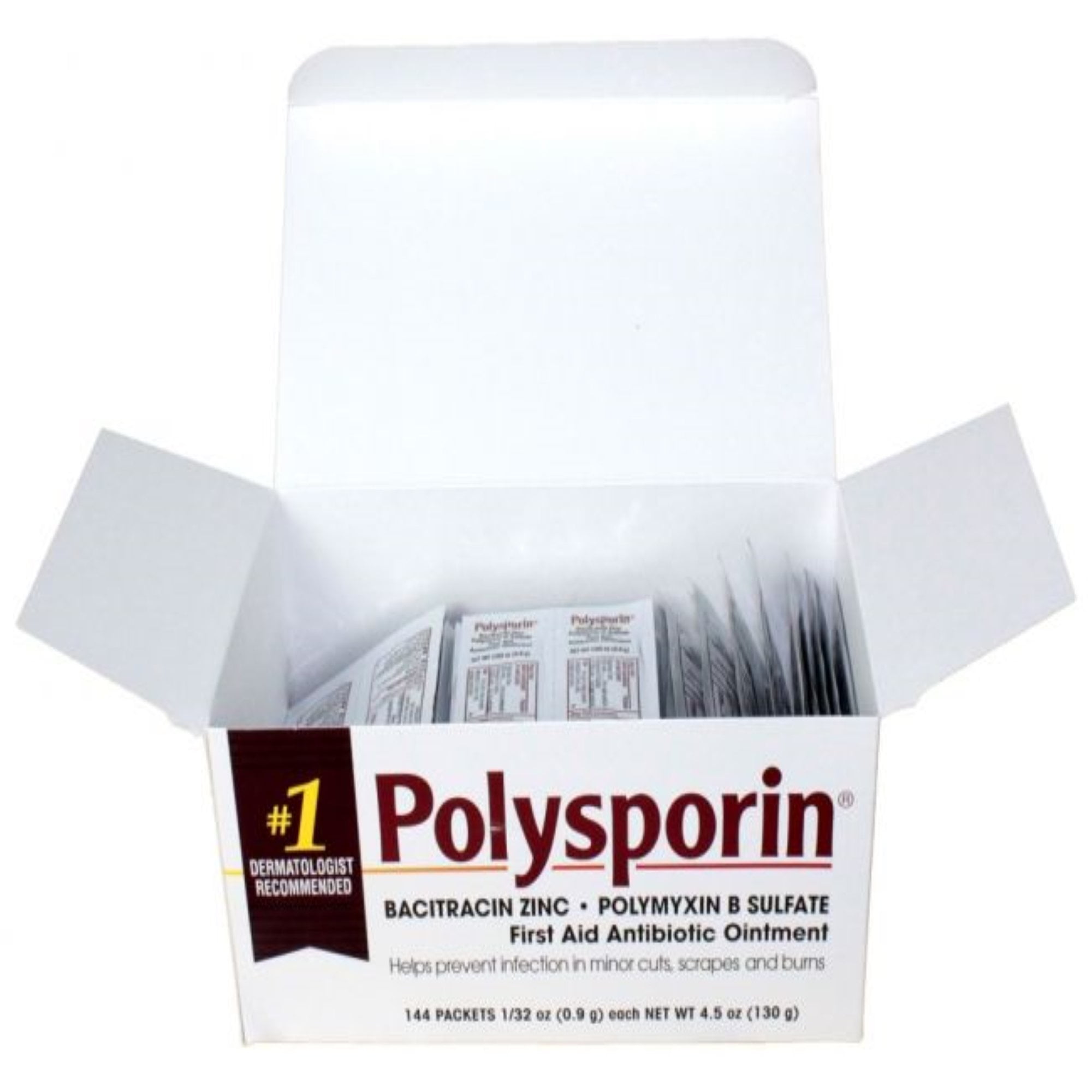 Polysporin First Aid Antibiotic 0.9 Gram Individual Packet Ointment 500 ...