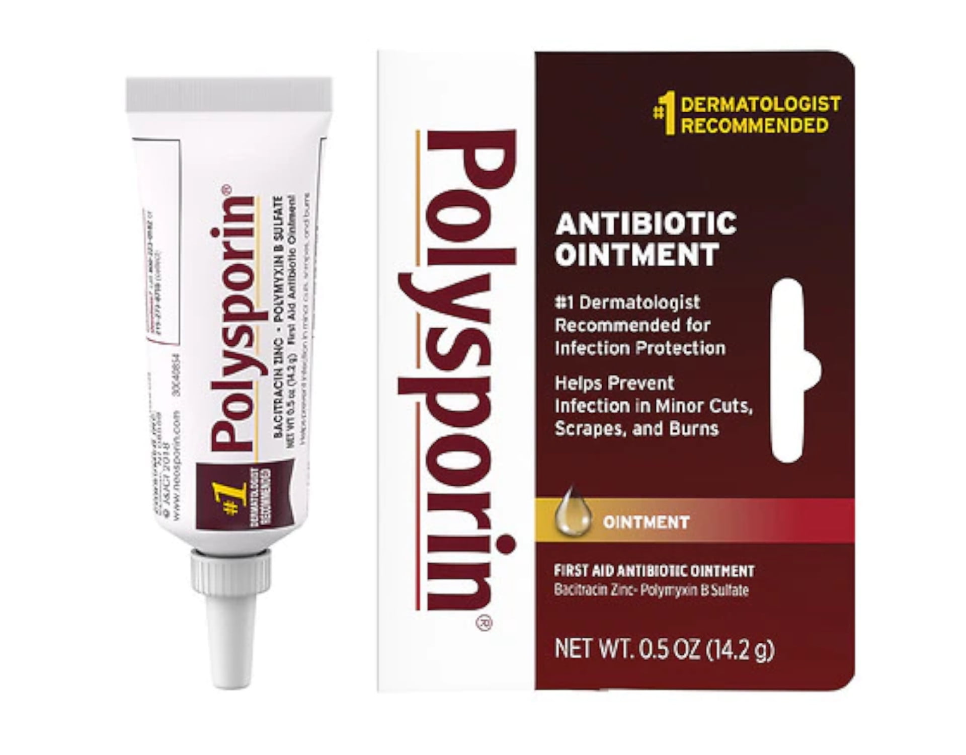 Polysporin First Aid Antibiotic Ointment Bacitracin Zinc And Polymyxin B