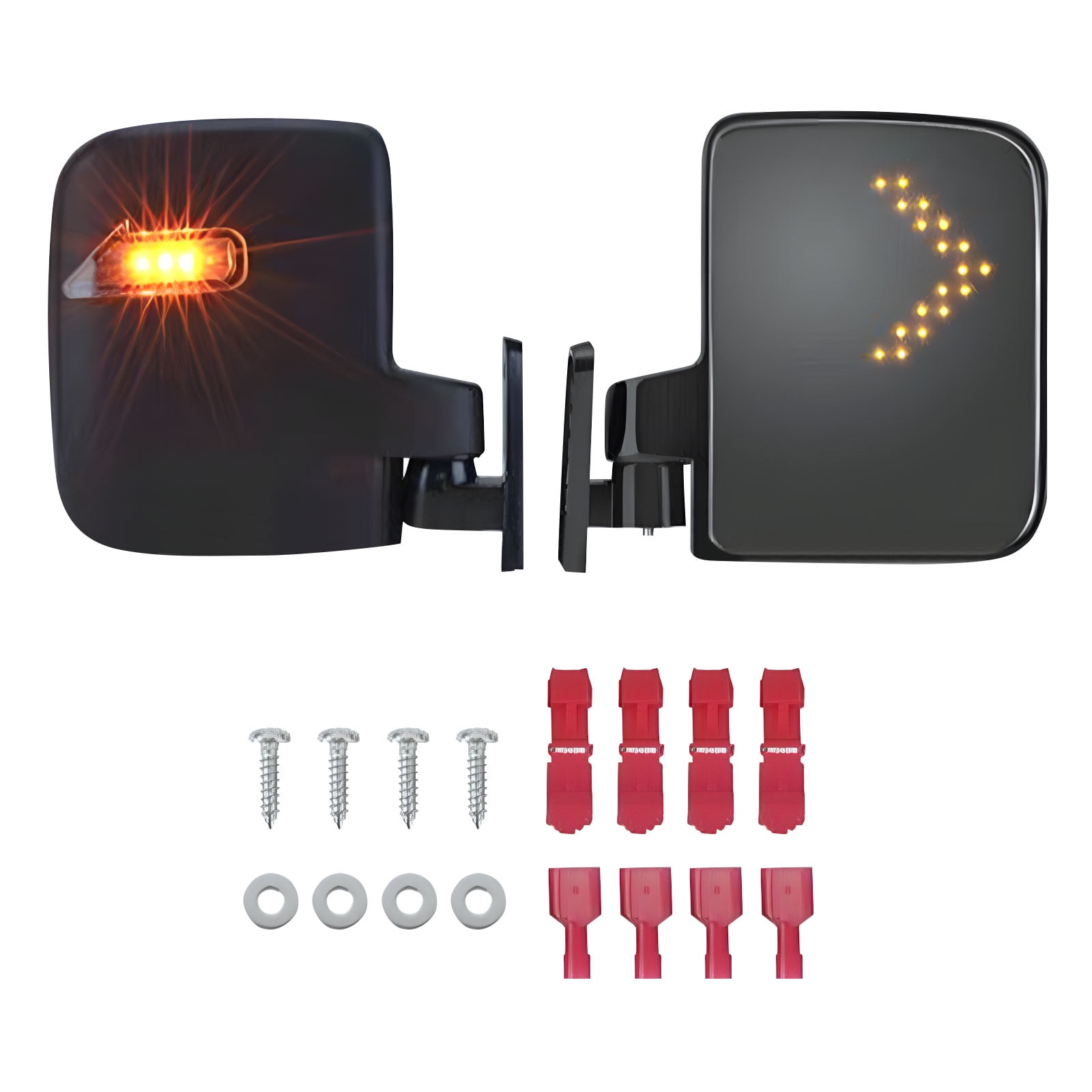 Polystyrene Side Reflectors With LED For Utility Vehicles Rustproof ...