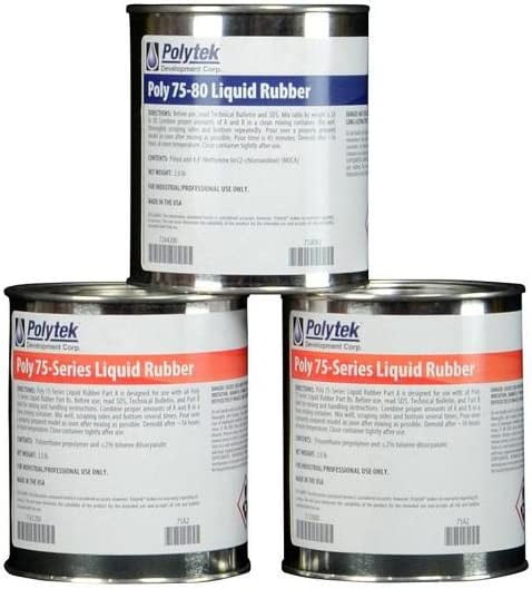 Polytek 75-80 Liquid Polyurethane Rubber (6lb Kit) - Walmart.com