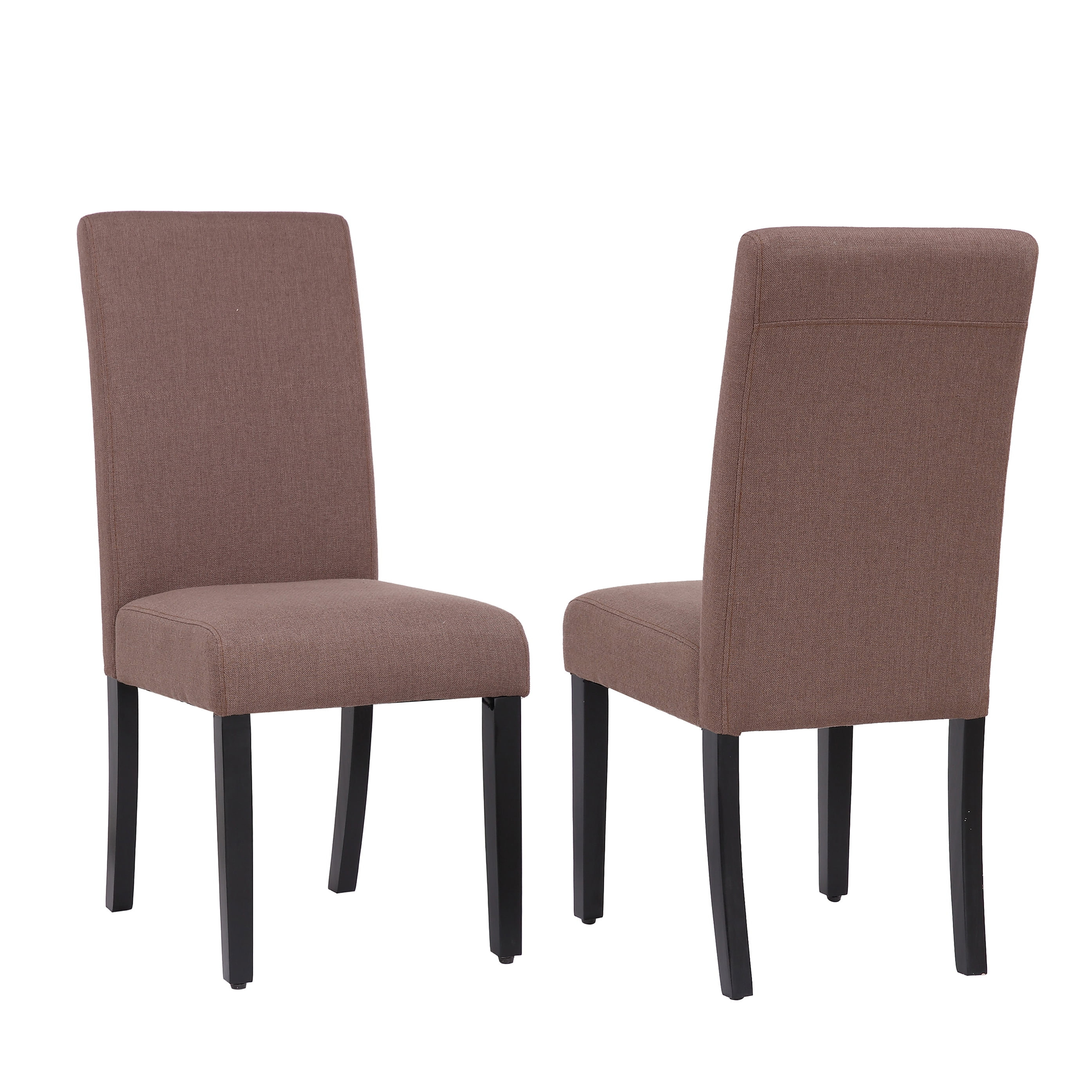 Polytrends Grandview Upholstered Linen Fabric Dining Chair (Set of 2 ...