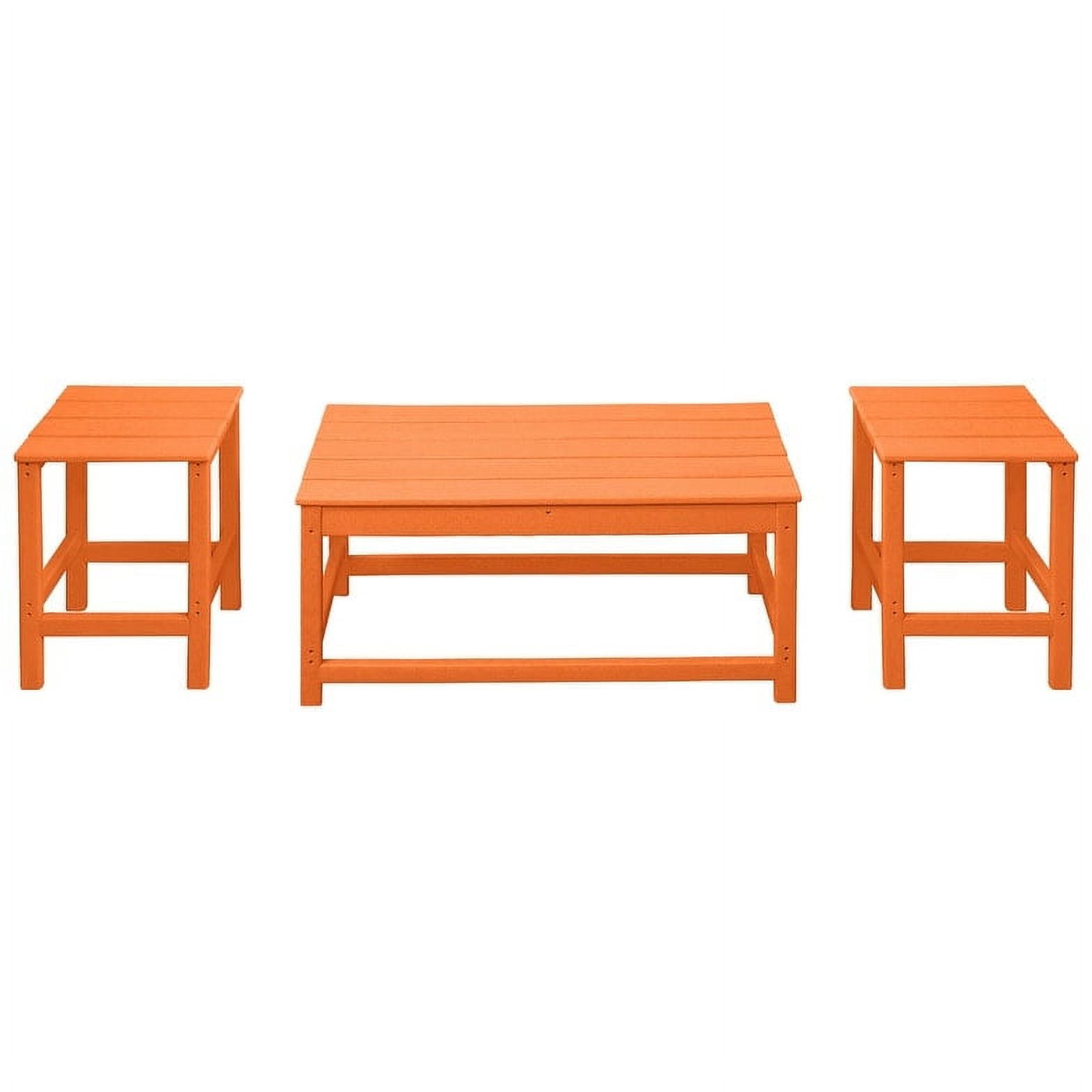 Polytrends Laguna Hdpe All Weather Outdoor Patio Coffee And Side Tables ...