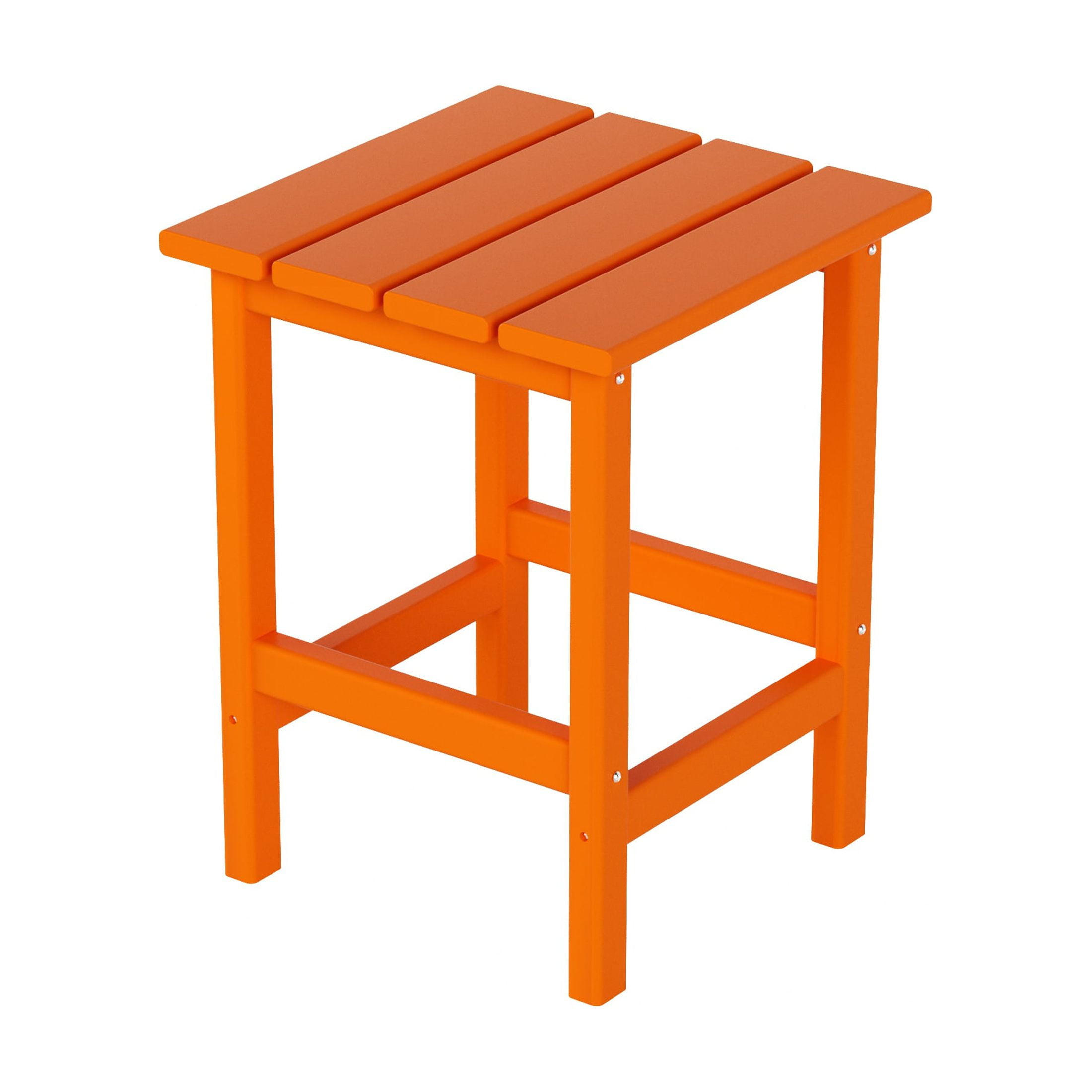 Polytrends Outdoor Patio Side Table, HDPE Plastic, Orange - Walmart.com