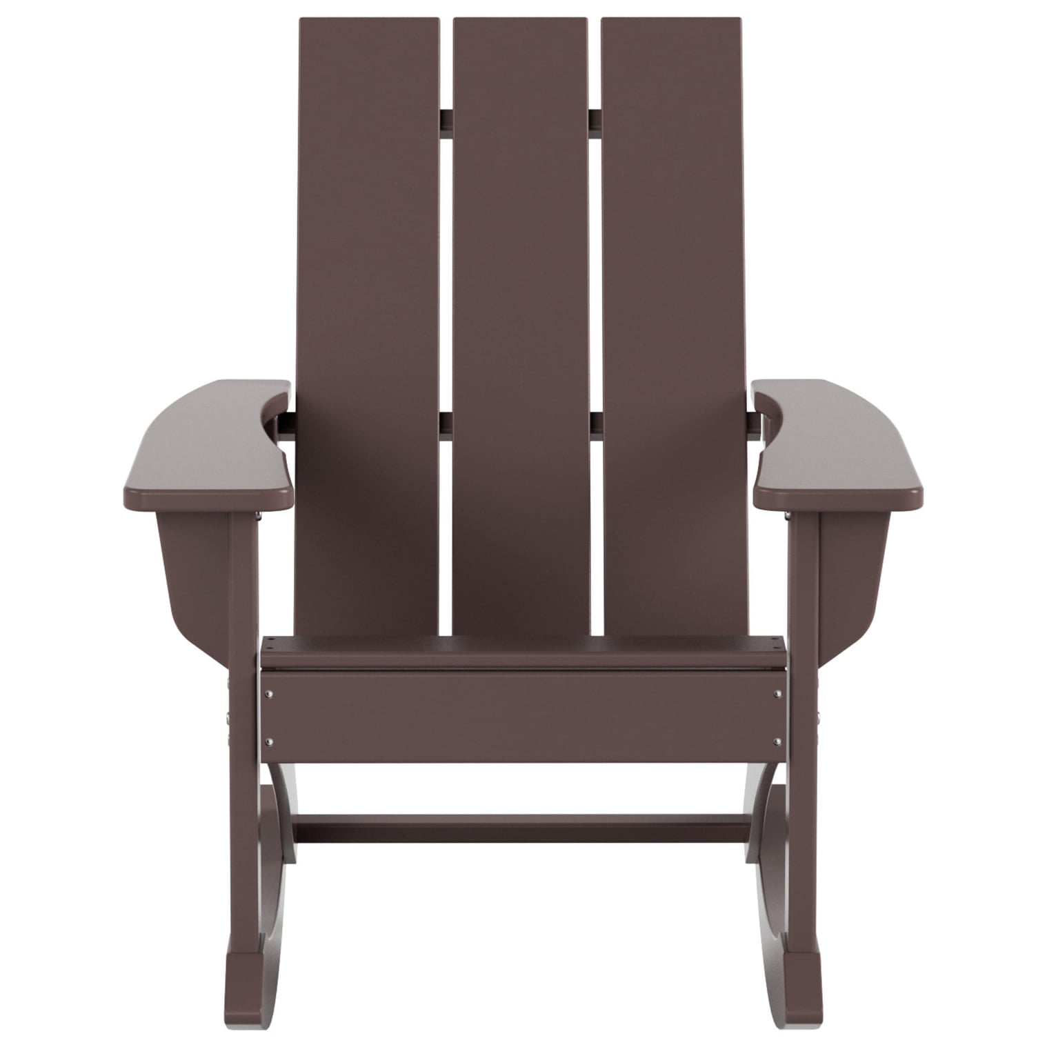 Polytrends Shoreside Modern Eco-Friendly All Weather Poly Adirondack ...