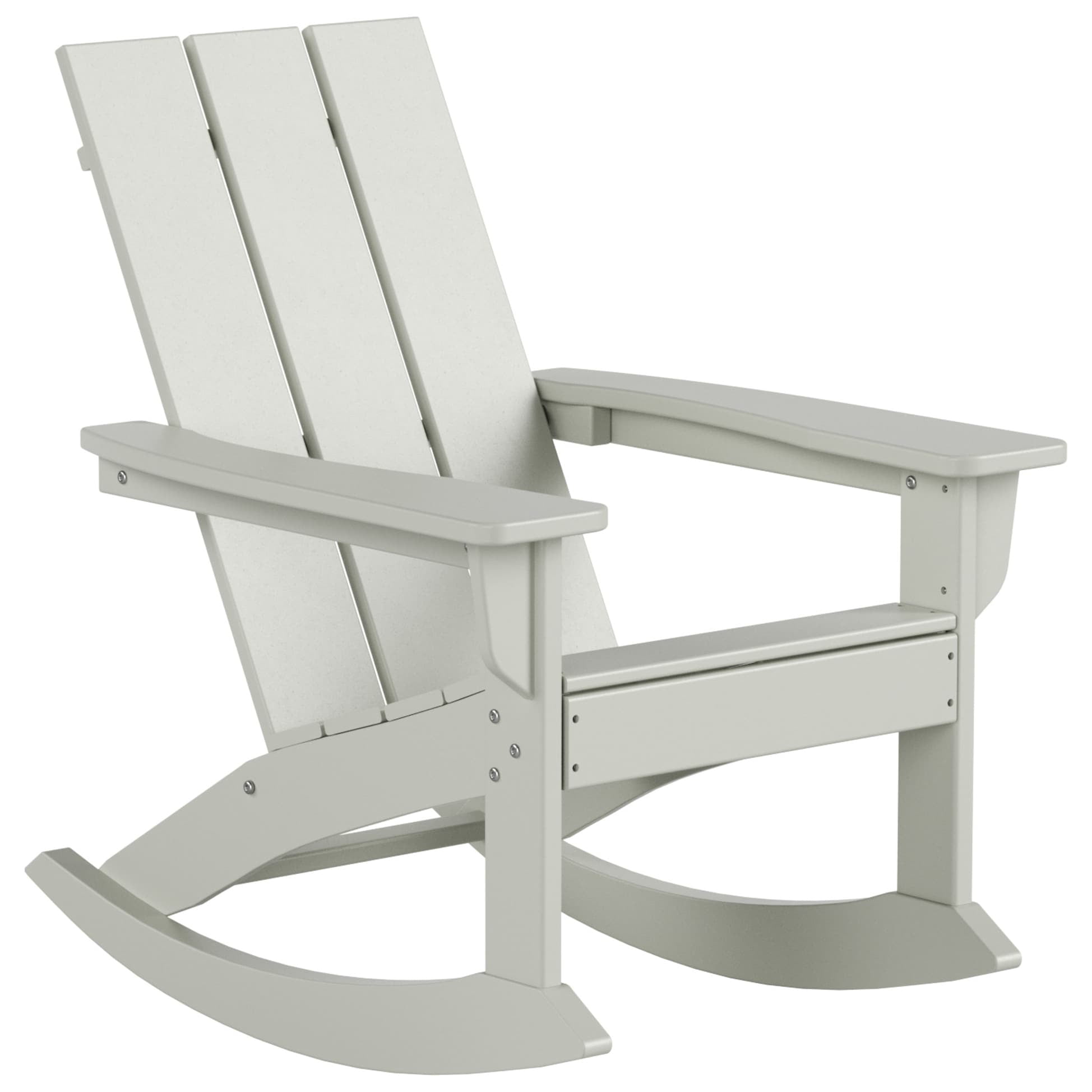 Polytrends Shoreside Modern Eco-Friendly All Weather Poly Adirondack ...