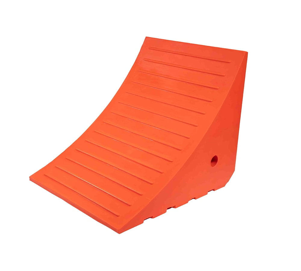 Polyurethane Large Wheel Chock W/Mounting Holes for RVs, Semi Trucks ...