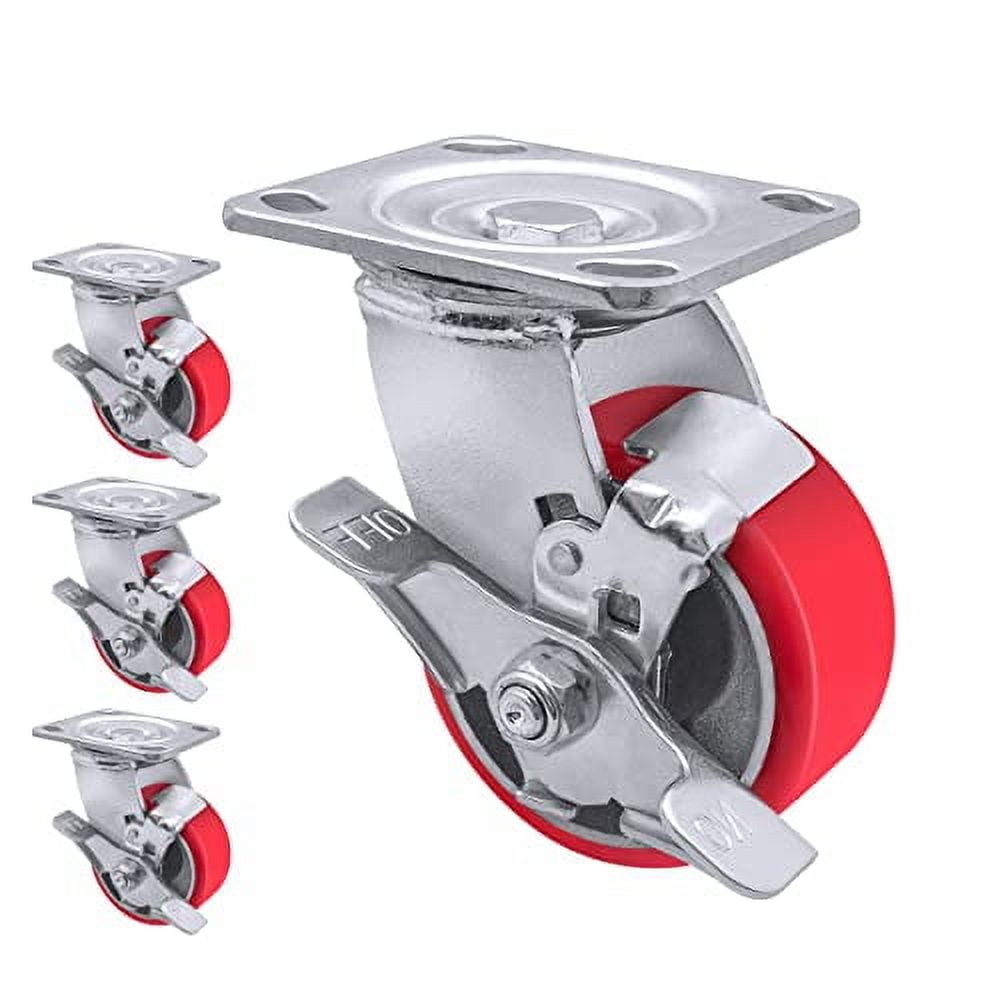 Polyurethane Steel Heavy Duty Swivel Casters - Casters with Strong Load ...