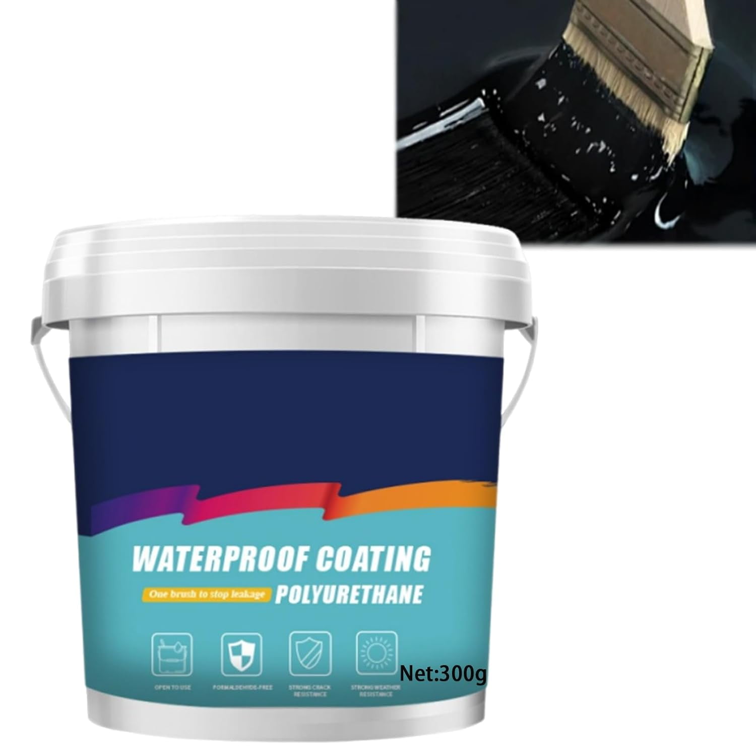 Polyurethane Waterproof Coating,1000g Polyurethane Coating,Basement Foundation Repair ...